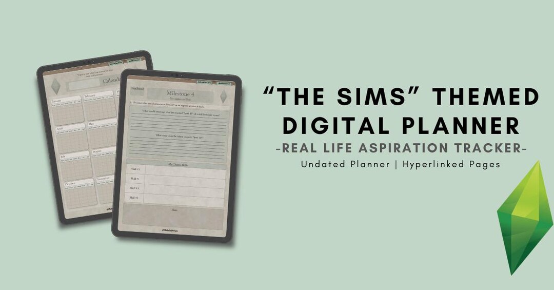 Renaissance Sim Digital Planner | Skill-building & Goal-tracking ...