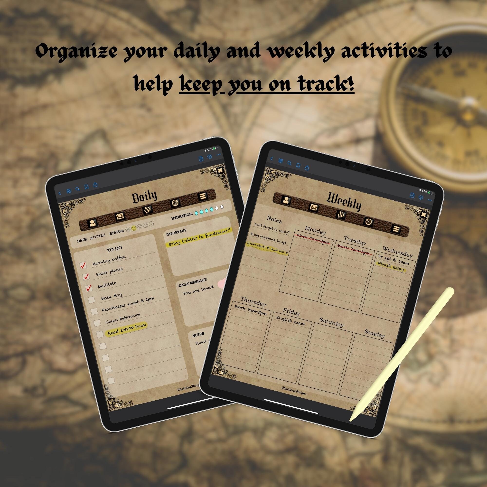 2024 Fantasy Game Planner, Digital Planner, Motivational Planner ...