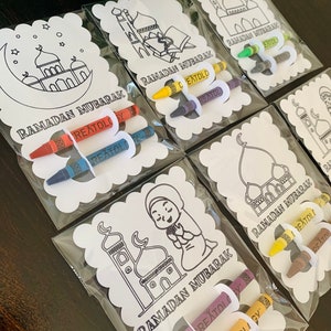 Ramadan Coloring Cards for Kids,ramadan & Eid Kids Activity, Kids Eid ...