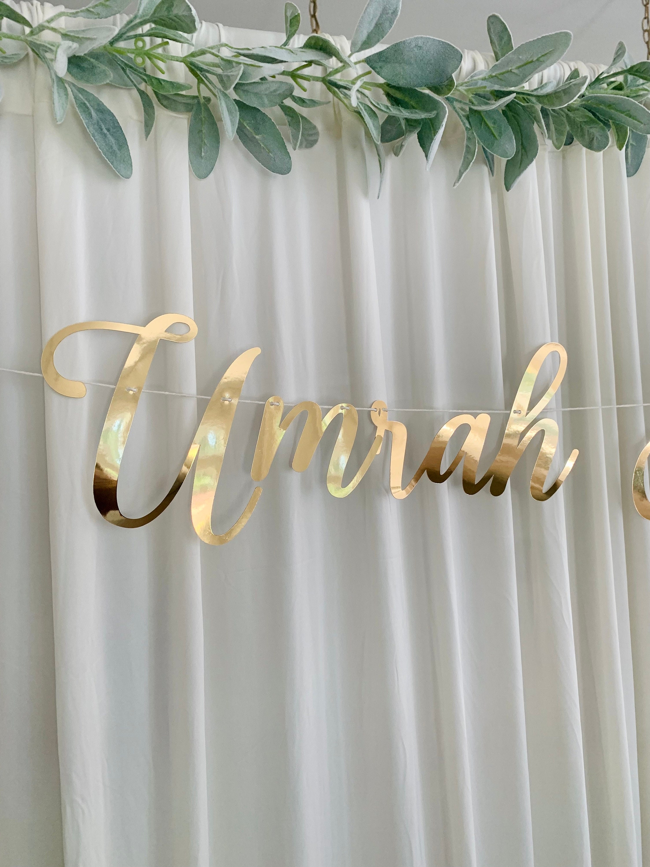 Umrah Mubarak Banner, Ramadan/eid Party Decorations, Islamic Decor ...