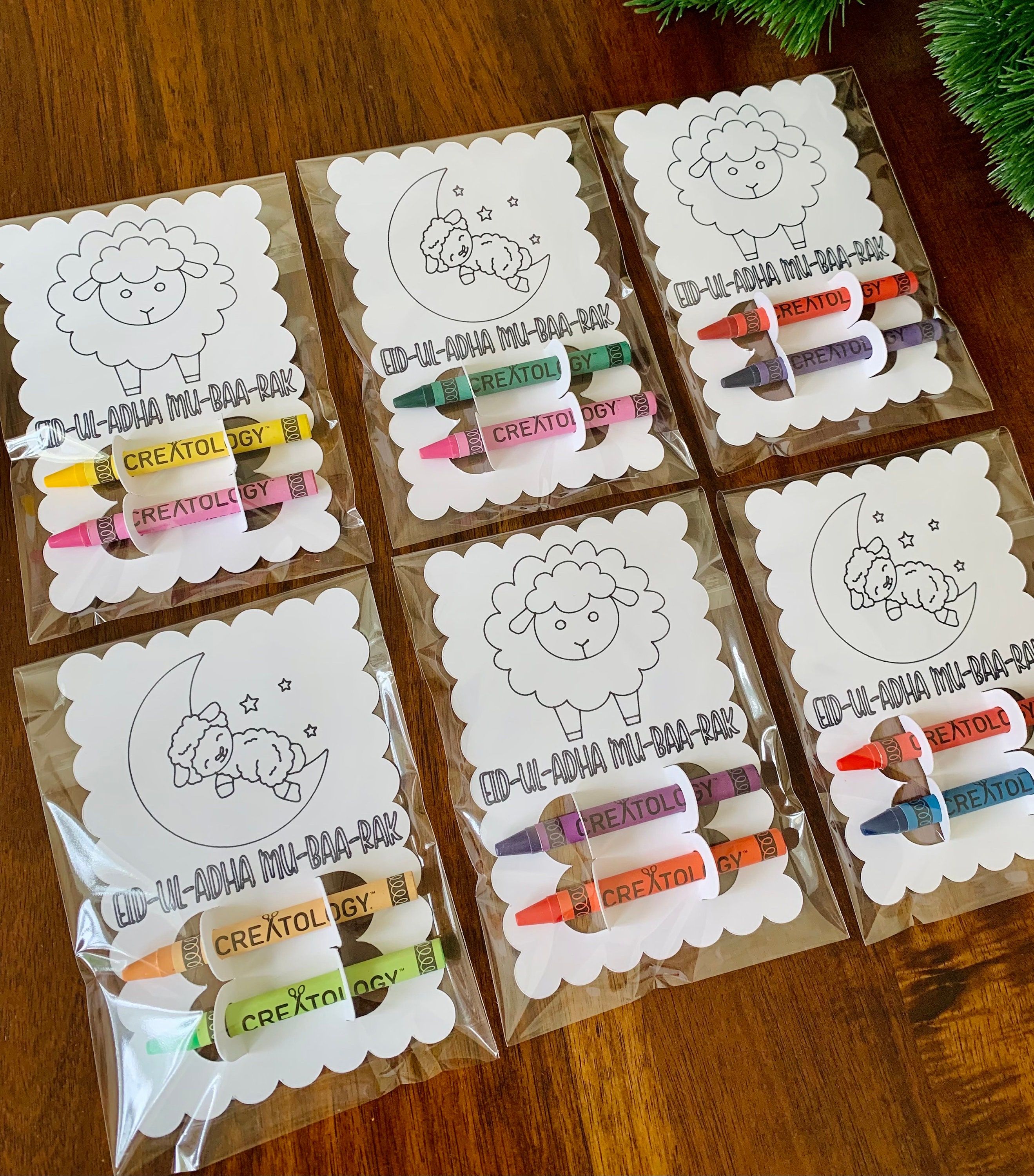 Eid Ul Adha Coloring Cards for Kids, Kids Eid Party Favors,eid Muslim ...