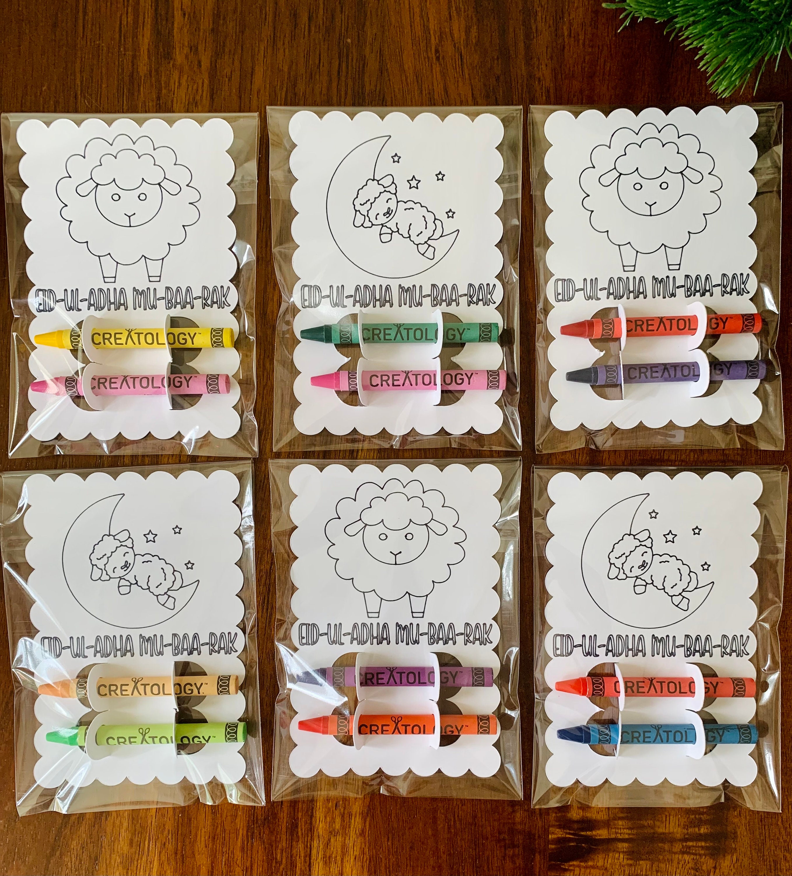 Eid Ul Adha Coloring Cards for Kids, Kids Eid Party Favors,eid Muslim ...