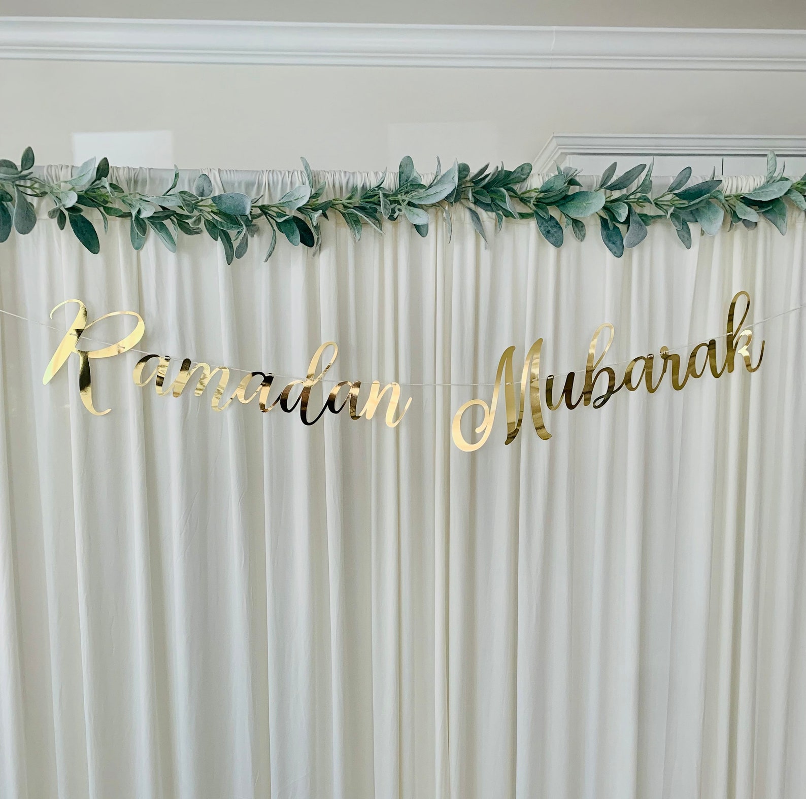 Ramadan Mubarak Banner, Ramadan/eid Party Decorations, Islamic Eid ...