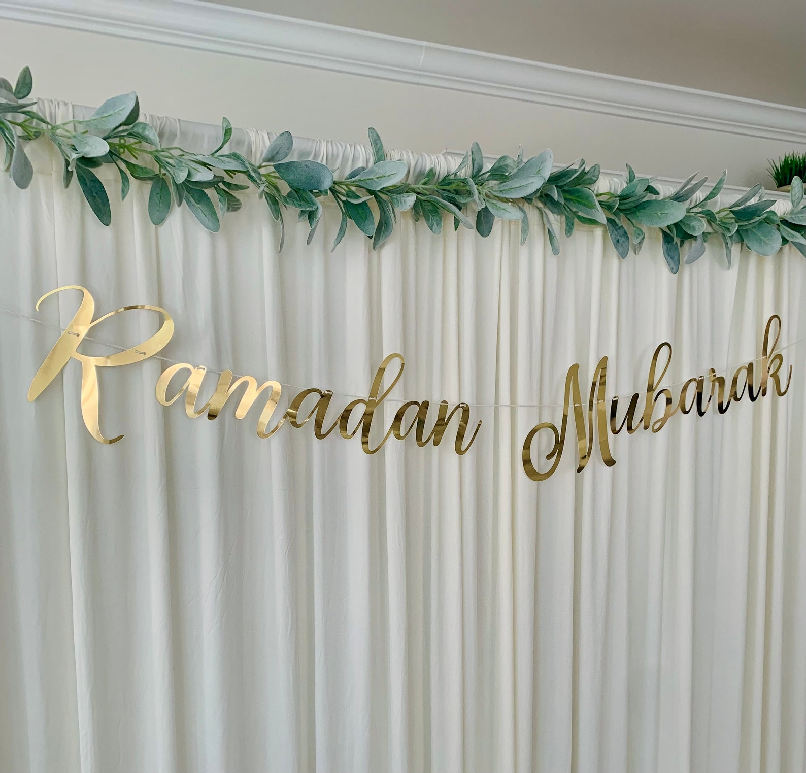 Ramadan Mubarak Banner, Ramadan/eid Party Decorations, Islamic Eid ...