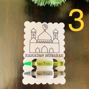 Ramadan Coloring Cards for Kids,ramadan & Eid Kids Activity, Kids Eid ...