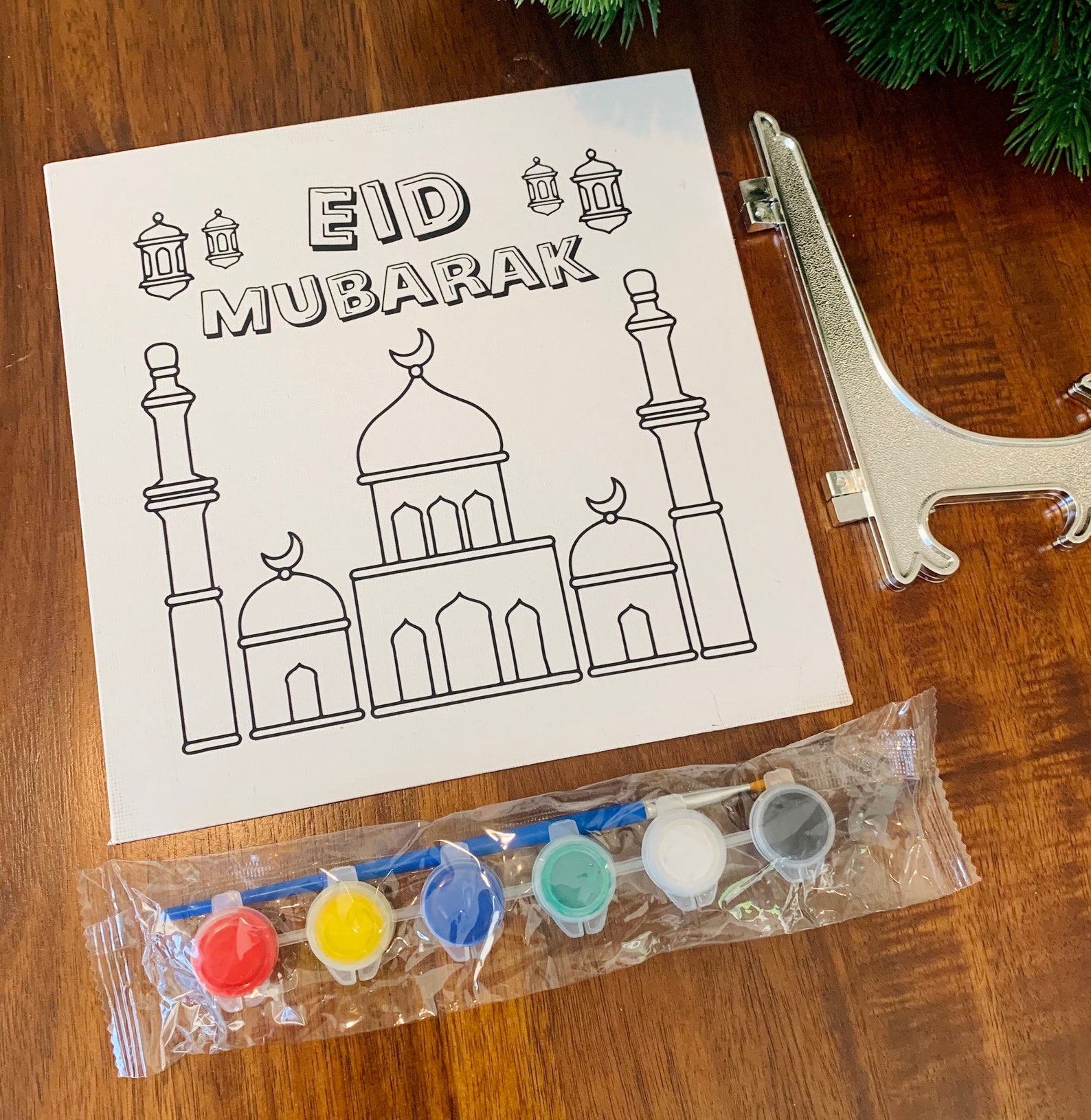 Ramadan Eid Canvas Panel Coloring Activity for Kids,eid Kids Activities ...