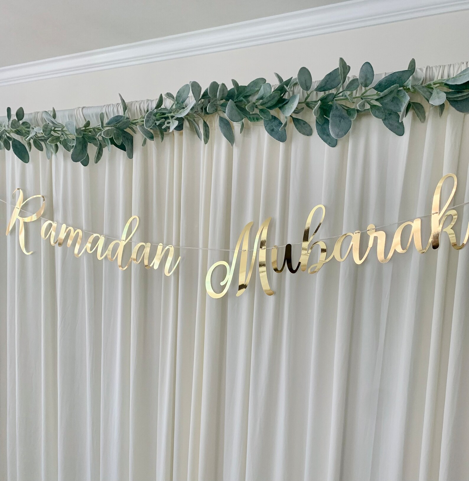 Ramadan Mubarak Banner, Ramadan/eid Party Decorations, Islamic Eid ...