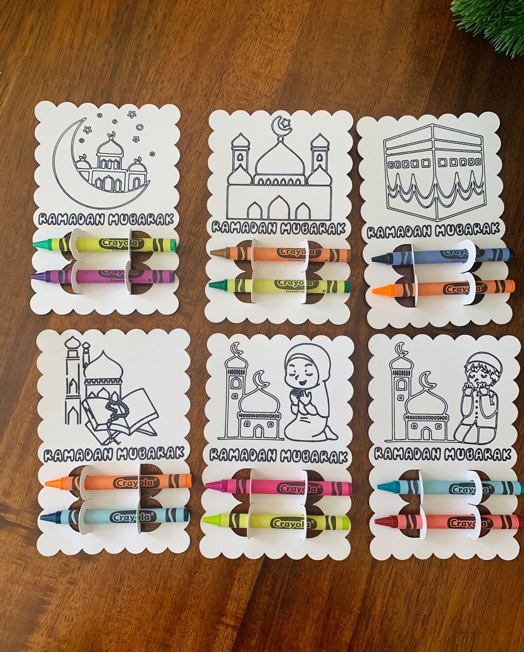 Ramadan Coloring Cards for Kidsramadan & Eid Kids Activity - Etsy