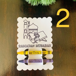 Ramadan Coloring Cards for Kids,ramadan & Eid Kids Activity, Kids Eid ...