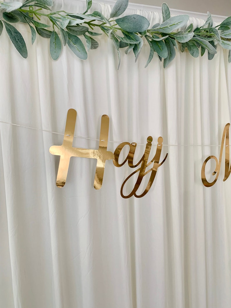 Hajj Mubarak Banner, Ramadan/eid Party Decorations, Islamic Decor ...