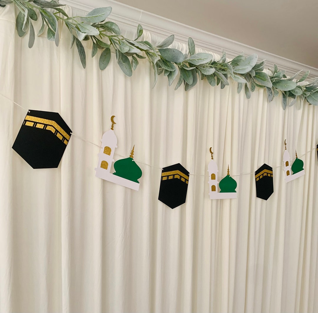 Kaaba Madina Banner,ramadan Banner,islamic Home Decor, Ramadan Deco ...