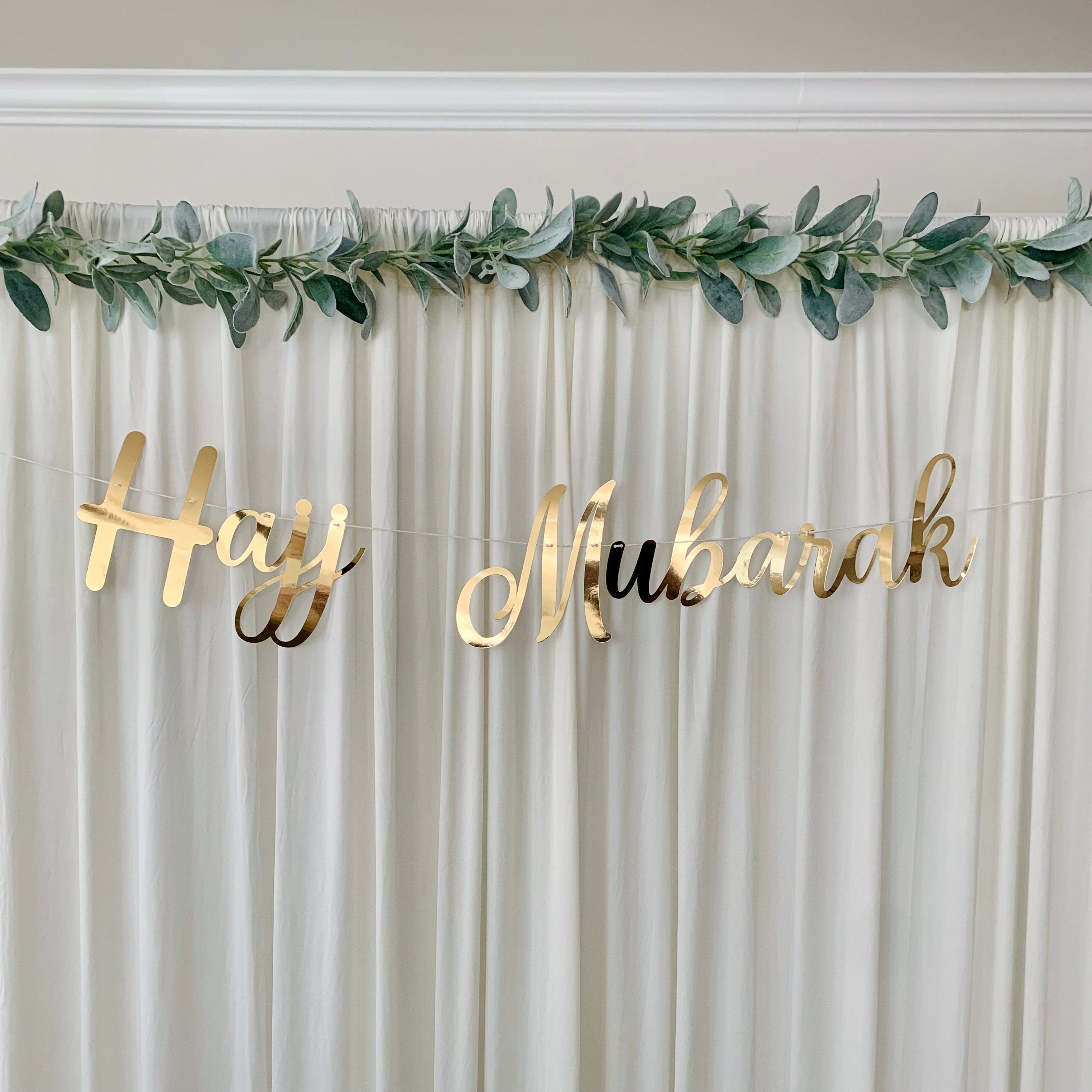 Hajj Mubarak Banner, Ramadan/eid Party Decorations, Islamic Decor ...