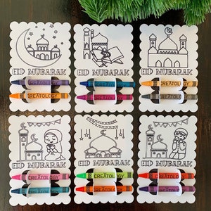 Eid Coloring Cards for Kids,ramadan & Eid Kids Activity, Kids Eid Party ...