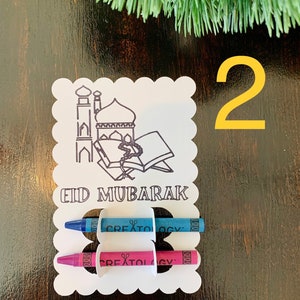 Eid Coloring Cards for Kids,ramadan & Eid Kids Activity, Kids Eid Party ...