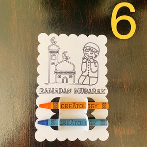 Ramadan Coloring Cards for Kids,ramadan & Eid Kids Activity, Kids Eid ...