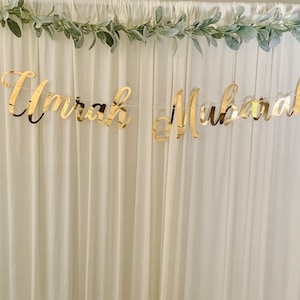 Umrah Mubarak Banner, Ramadan/eid Party Decorations, Islamic Decor ...