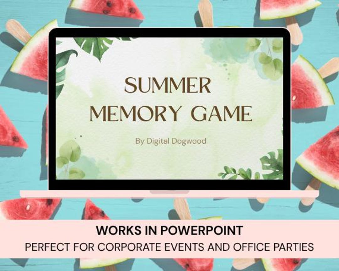 Summer Memory Game, Party Games, Office Parties, Meeting Icebreaker ...