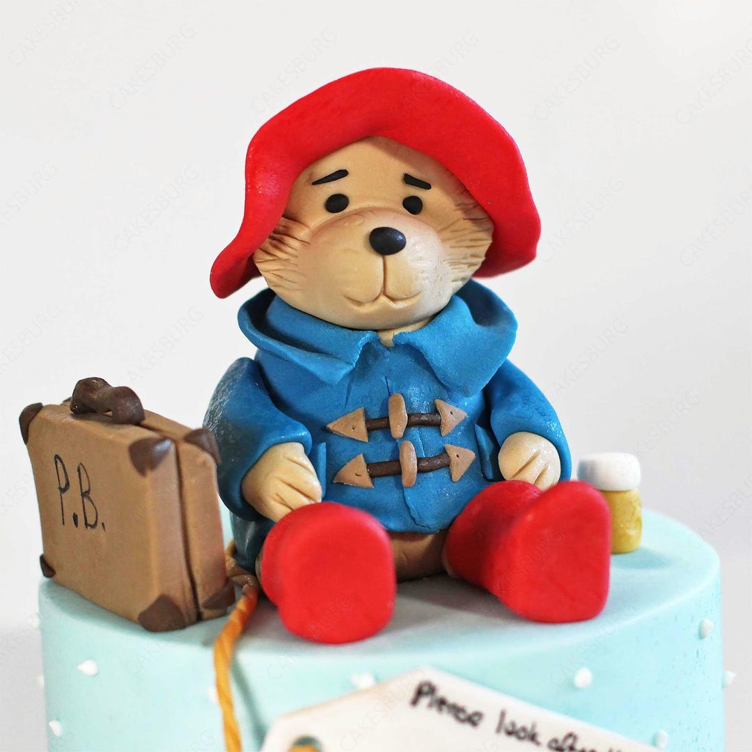 Edible Fondant Paddington Bear Cake Topper - Etsy