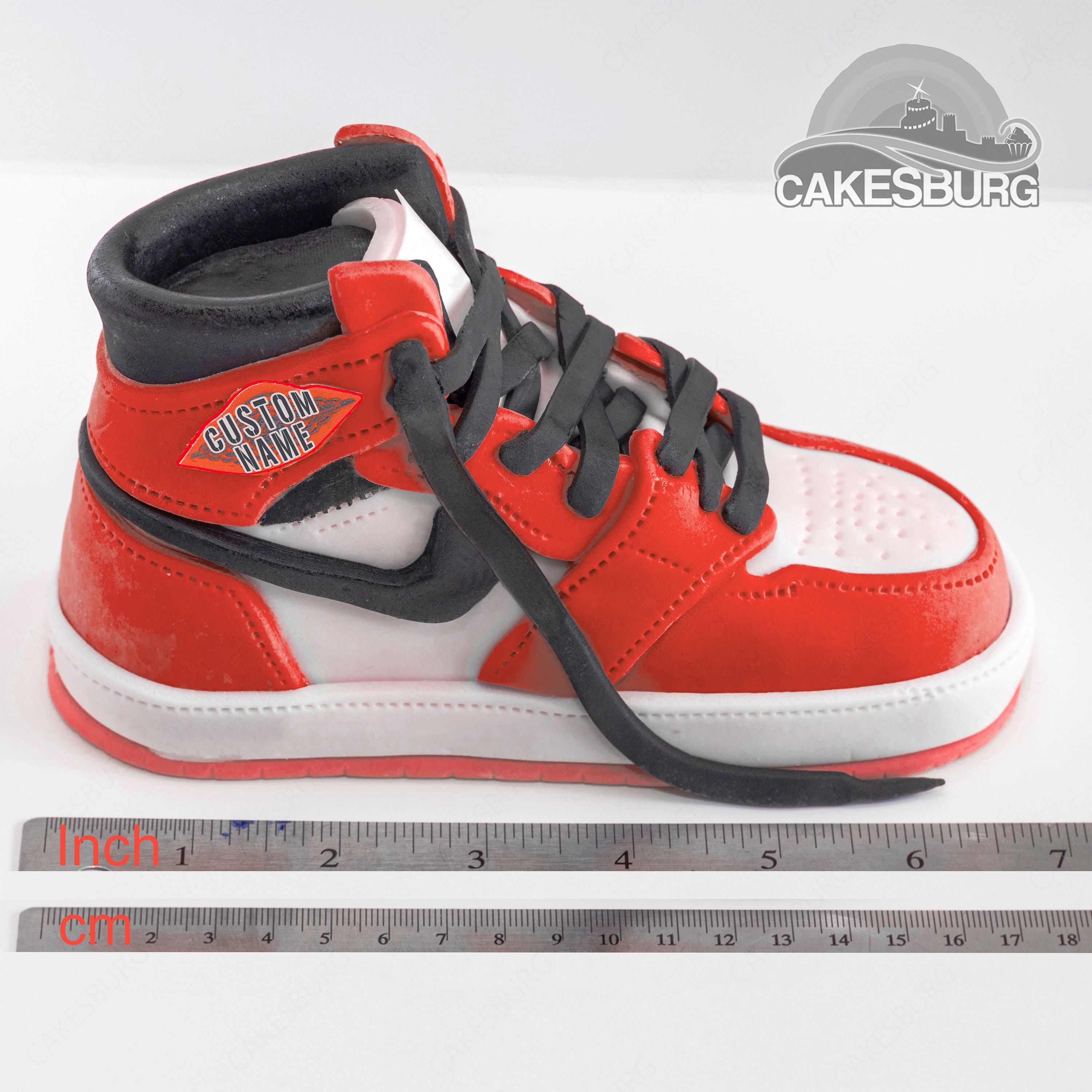 Edible Large Size (7 Inches / 17.5cm) Sneakers/trainer/shoe Cake Topper ...