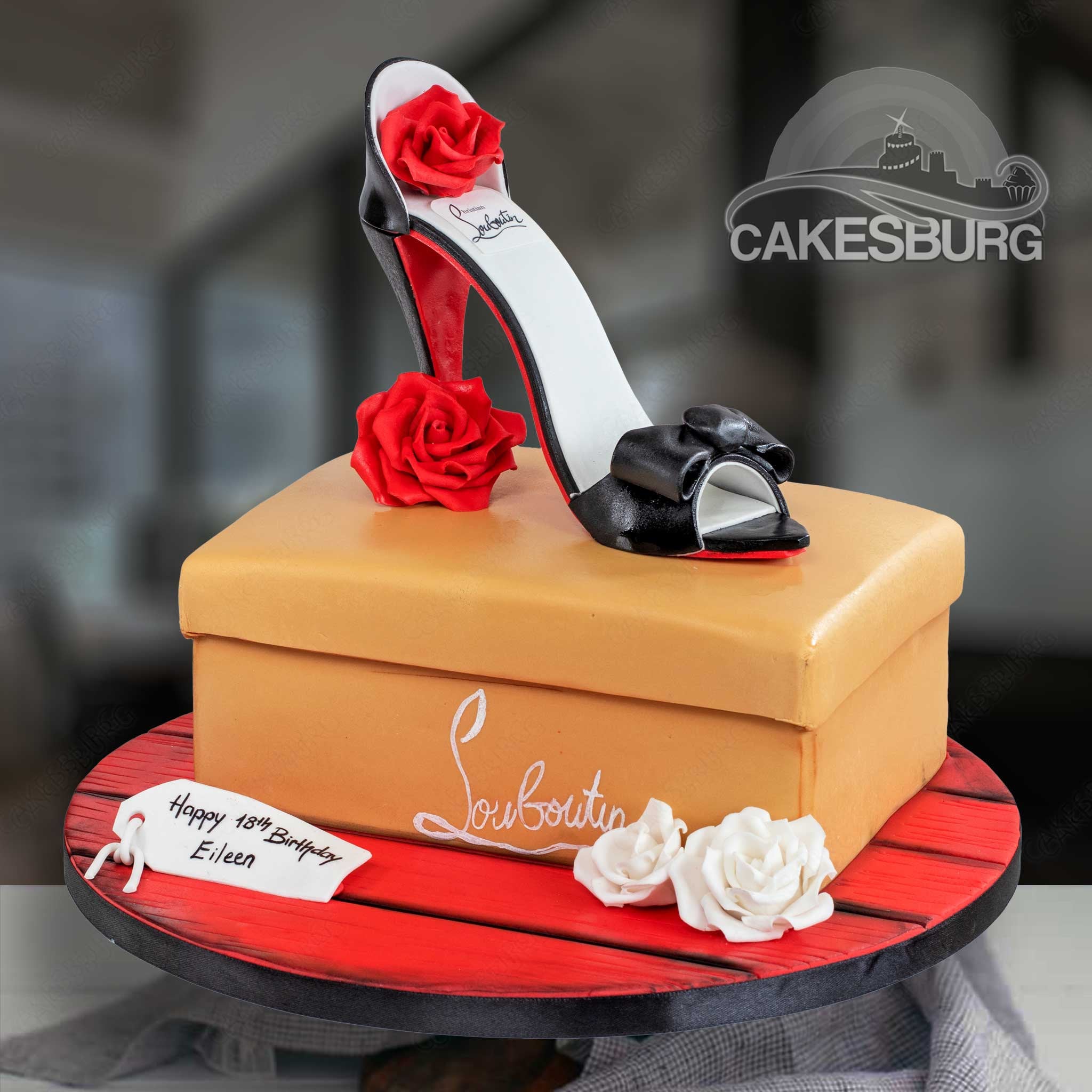 Edible Large Sugar Fondant High Heel Shoe Cake Topper - C.L. - Etsy