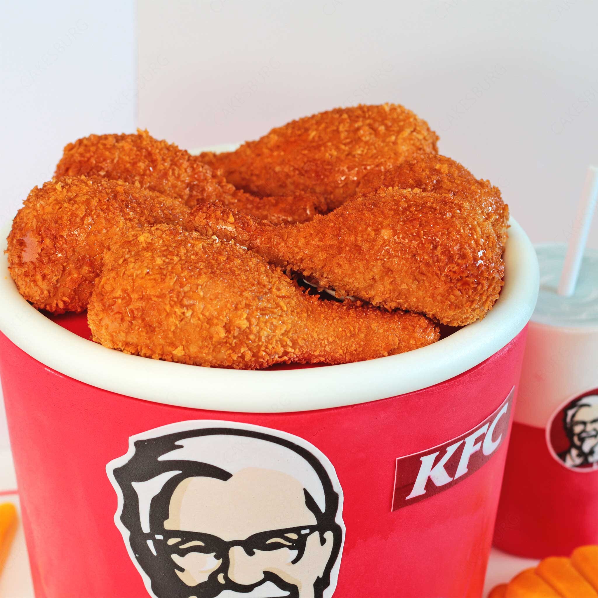 Edible Fondant KFC Menu Cake Decoration - Etsy