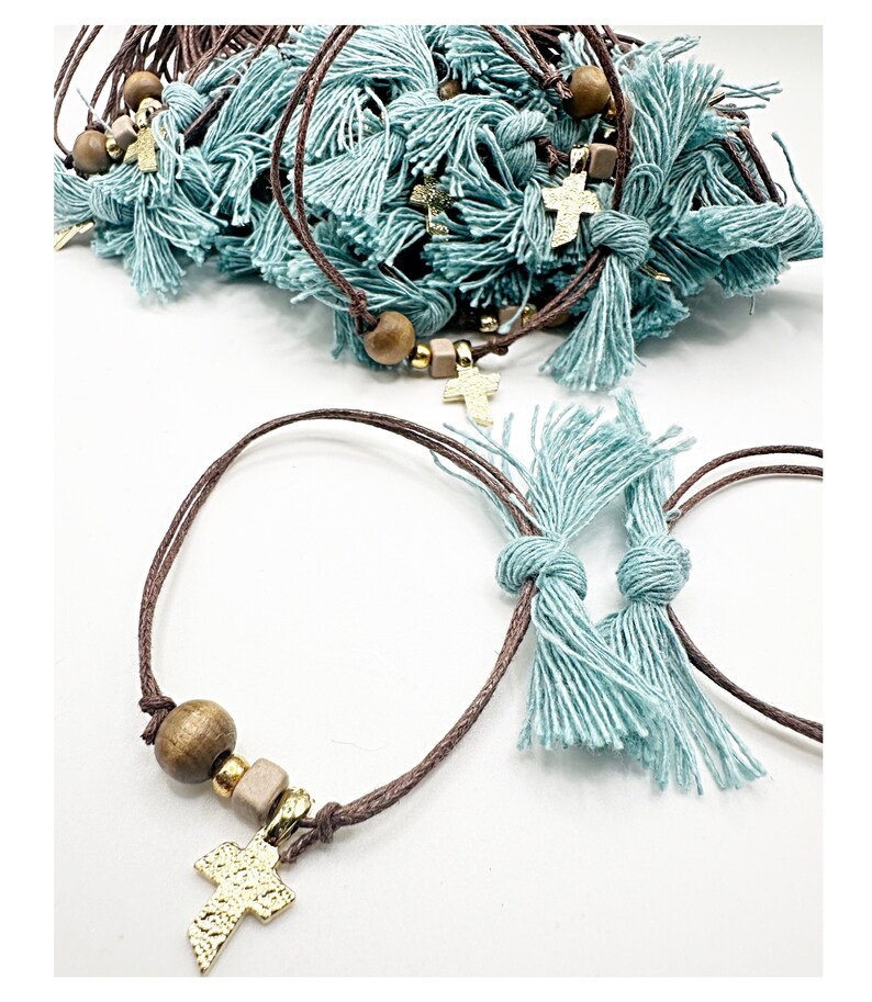 Witness Pin Bracelet Martirika Greek Orthodox Baptism Blue Brown Gold ...