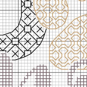 Dog Mom - Blackwork Pattern, Cross Stitch Pattern, Embroidery > Digital ...