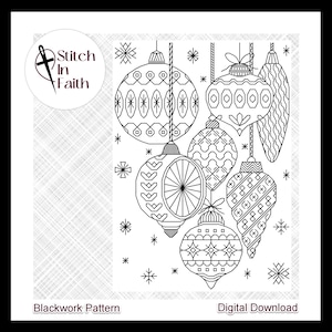 Ornament Collection - Blackwork, Cross Stitch Pattern, Embroidery > Digital Download, PDF - Etsy