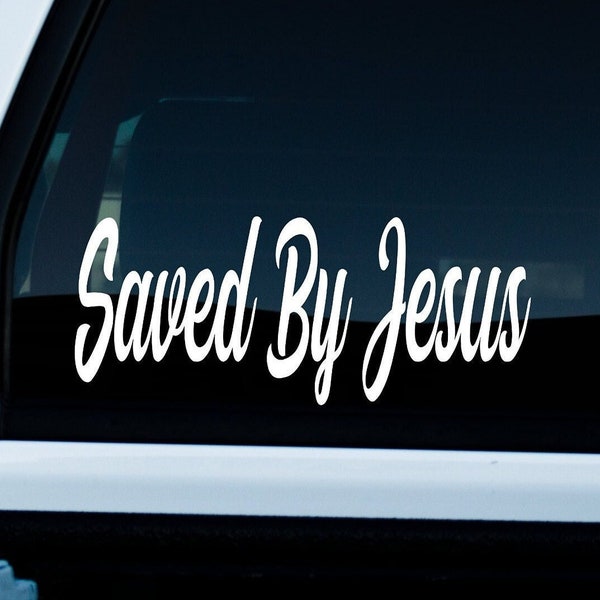Jesus Saves Decal - Etsy