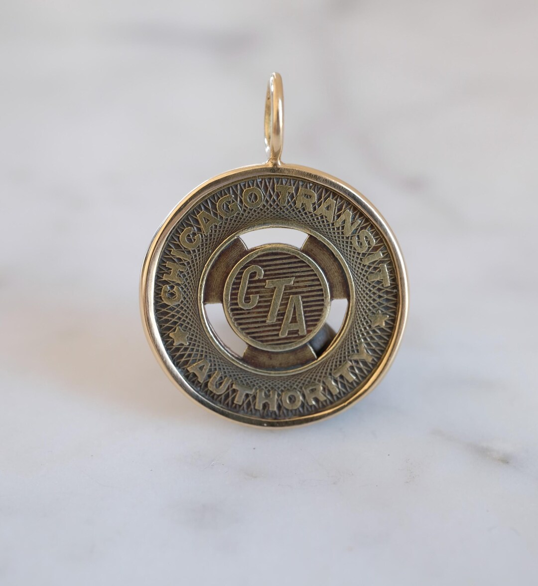 NYC SUBWAY TOKEN Pendant Coin, Fairs Tokens Set in Starling Silver for ...