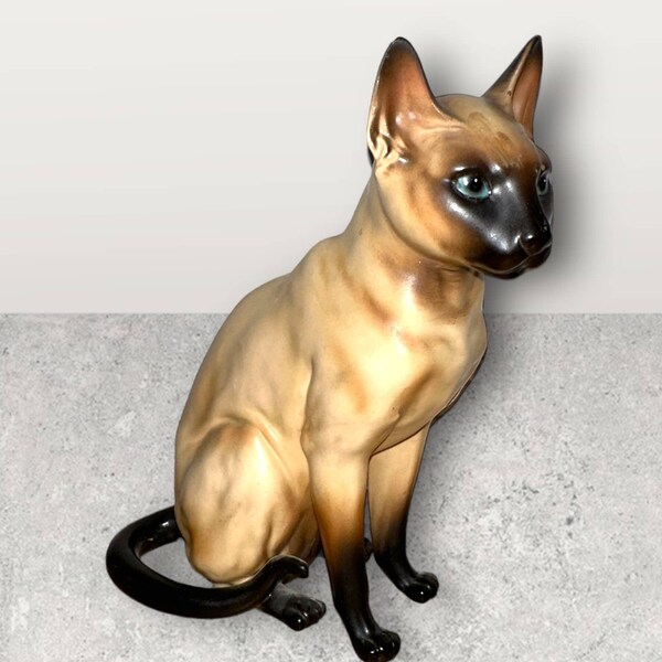 Siamese Cat Statue - Etsy