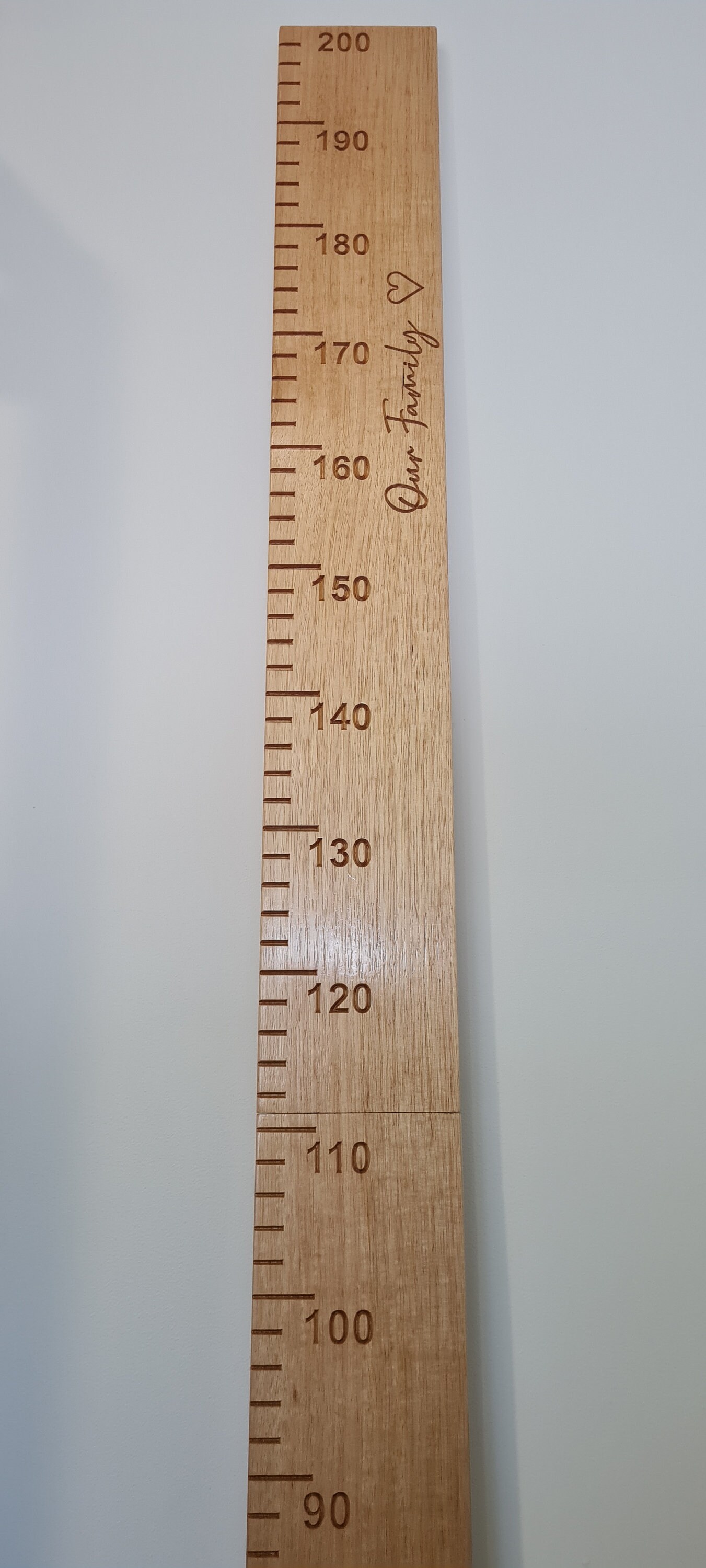Wooden Height Chart Ruler Slim - Etsy Australia
