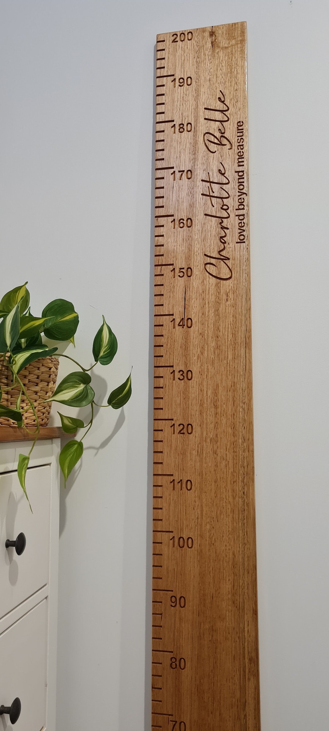 Wooden Height Chart Ruler - Etsy