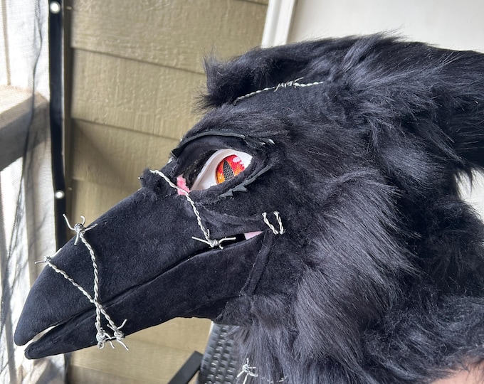 Barbed Wire Crow/gryphon Fursuit Head - Etsy
