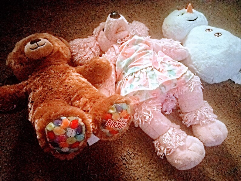 3 Vintage Build-a-bear Stuffed Animals Birthday Teddy - Etsy