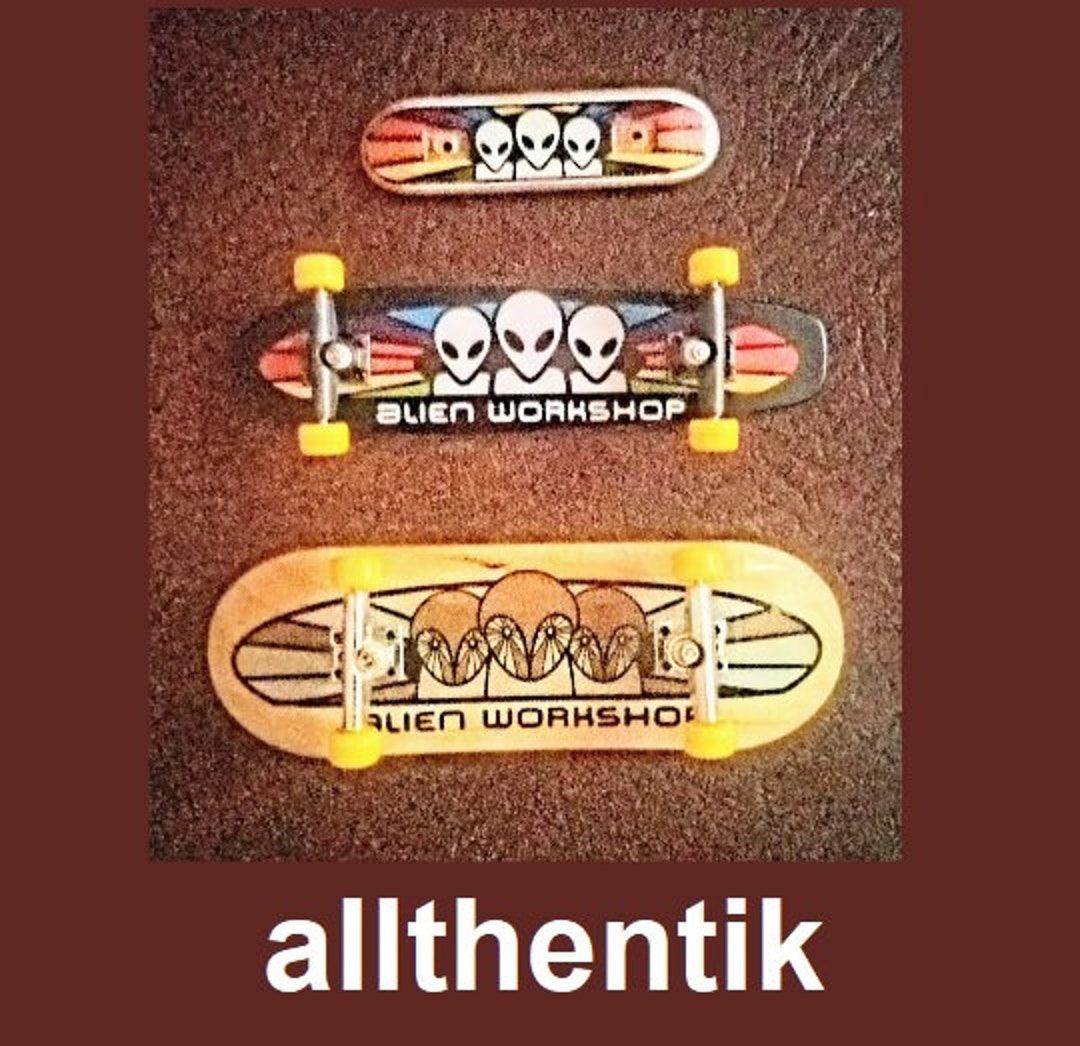 3 VERY RARE Alien Workshop Tech Deck Finger-skateboards Vintage ...