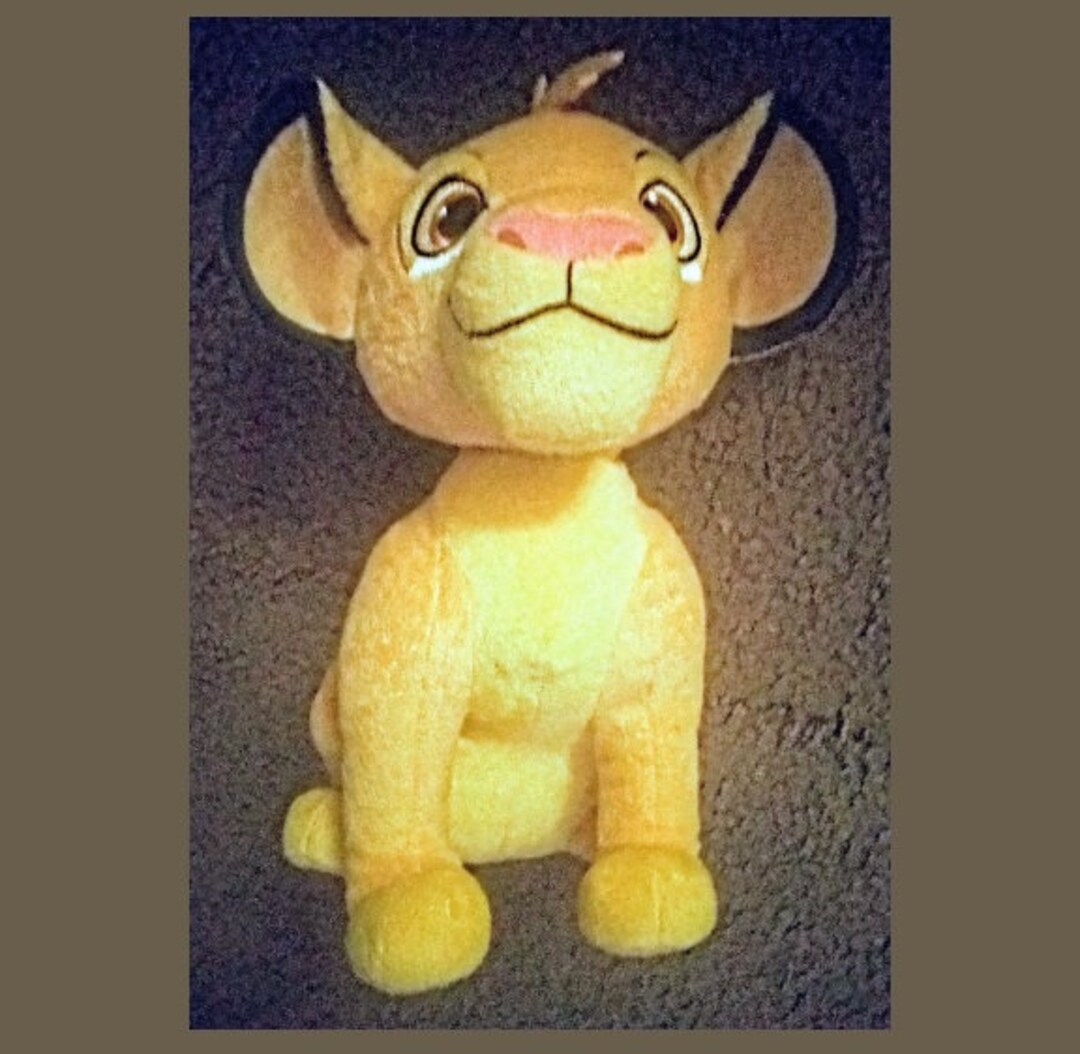 Medium Vintage Lion King Simba Cub Disney Teddy Bear Plushie - Etsy