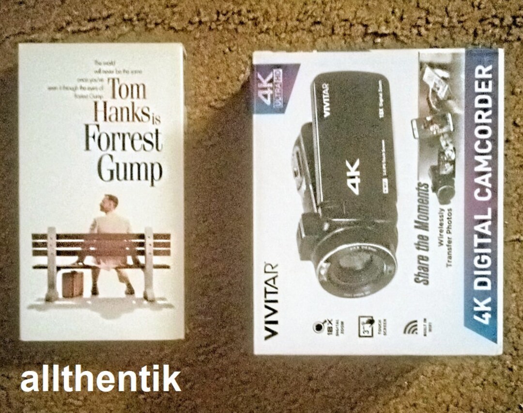 Vintage 1995 Tom Hanks Forrest Gump VHS VCR Movie Vivitar 4k Camcorder ...