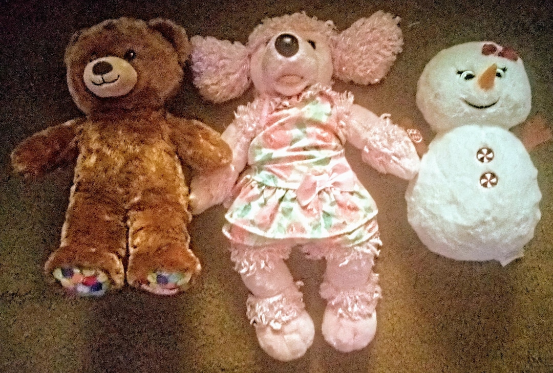 3 Vintage Build-a-bear Stuffed Animals Birthday Teddy - Etsy
