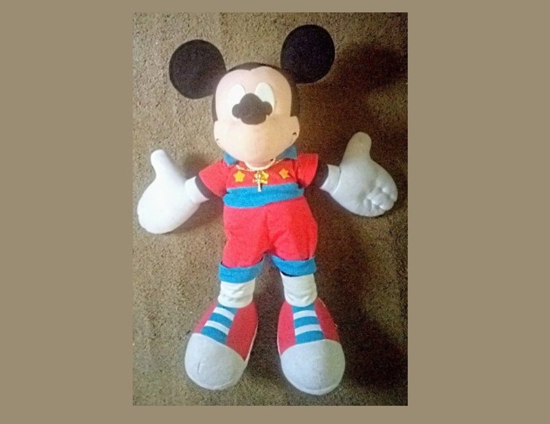 X-large Vintage Talking Mickey Mouse Disney Teddy Bear Plushie Rare - Etsy