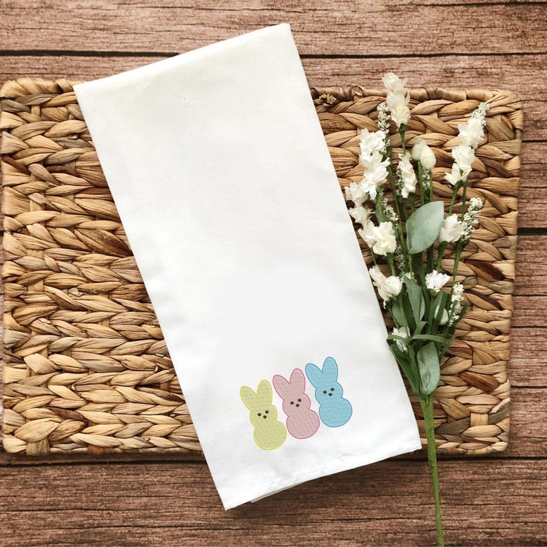 3 Little Easter Peeps Holiday DIGITAL Embroidery Design, Instant ...