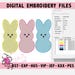 Easter Peeps Embroidery Design, Holiday Embroidery, 4x4 (digital ...
