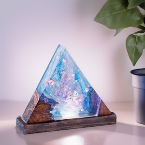 INTERSTELLAR EPOXY LAMP, Spacecraft Custom Night Light,space Galaxy ...