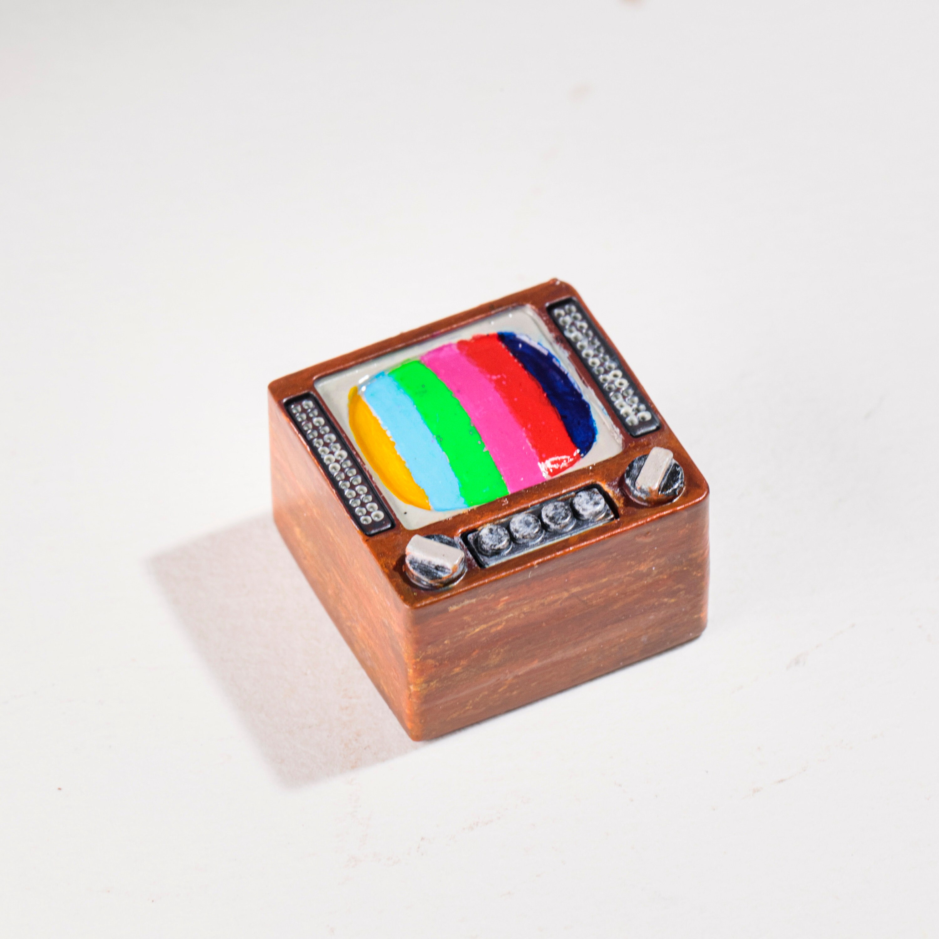 Retro TV Artisan Keycap, Artisan Keycap, Vintage Artisan Tetris Keycap ...