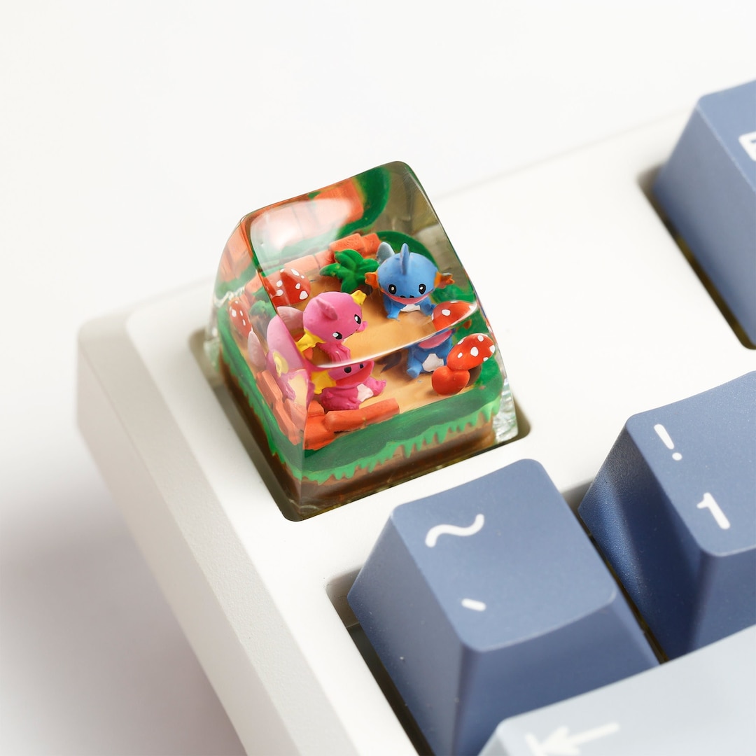 Mudkip Artisan Keycap, Artisan Keycap, Custom Anime Keycap, Custom ...