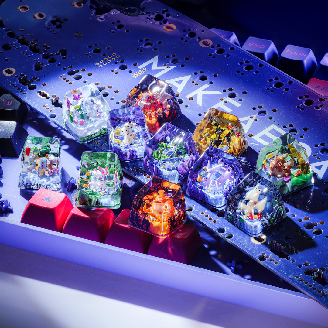 Custom Poke.mon Keycap, Poke.mon Artisan Keycap, Cutom Artisan Keycap ...