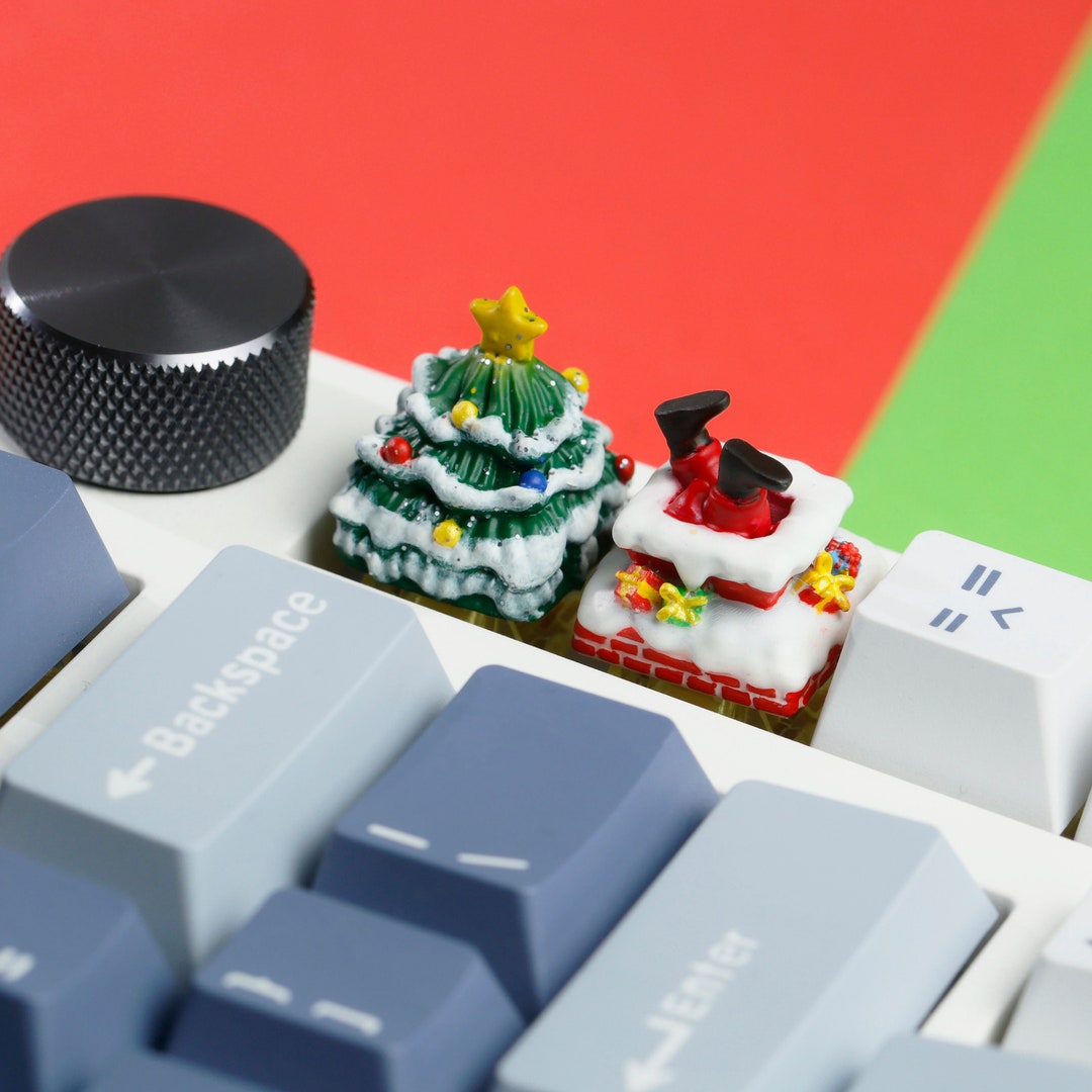 Santa Artisan Keycap, Christmas Santa Keycap, Artisan Keycap, Christmas ...