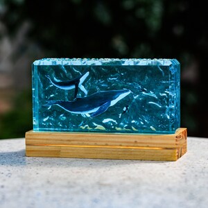 Father and Baby Shark Table Lamp, Diver Night Light, Custom Night Light ...
