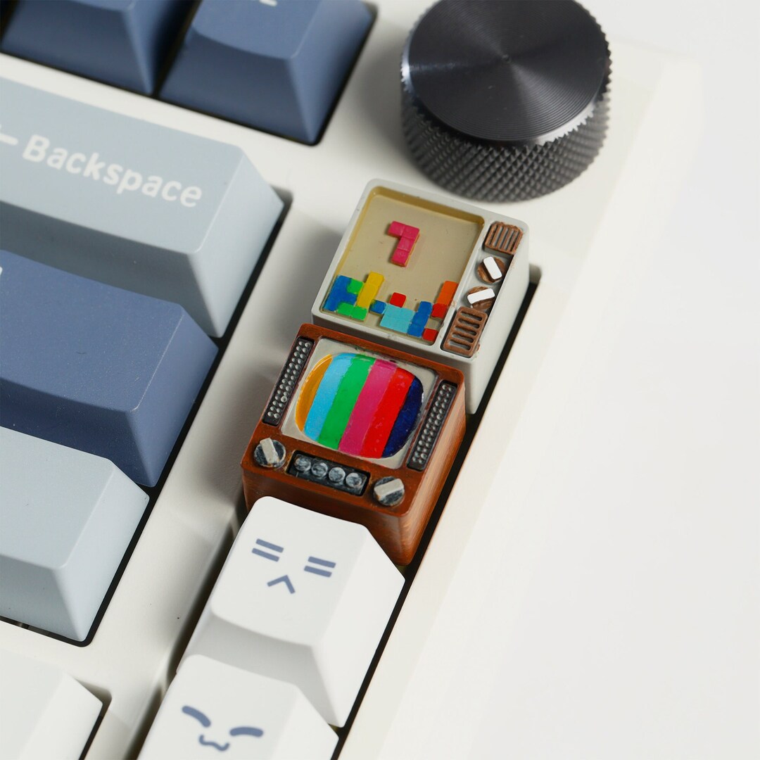 Tetris Artisan Keycap, Game Artisan Keycap, Retro Television Keycap ...