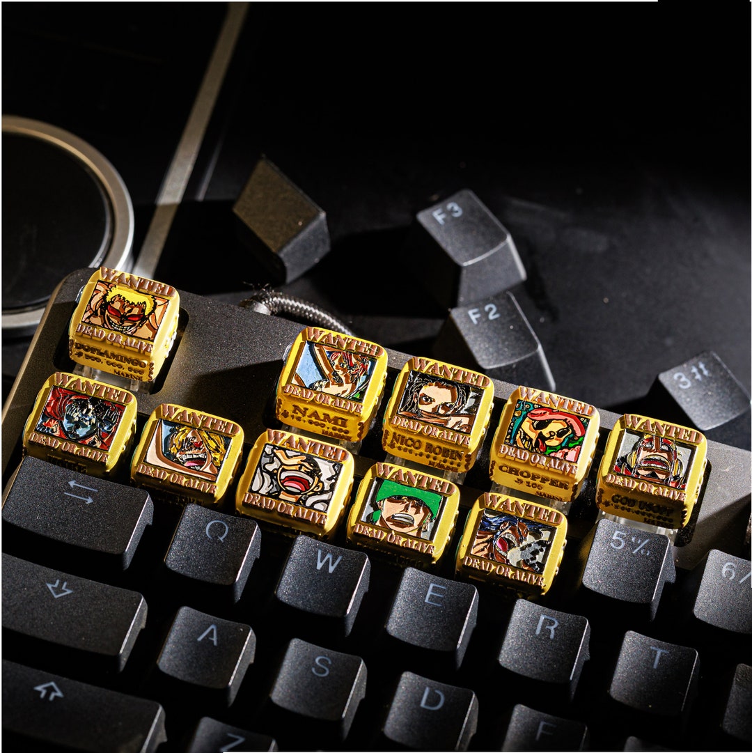 Pirates King Wanted Keycap, Anime Keycap, Wanted Sea Thieves Anime ...